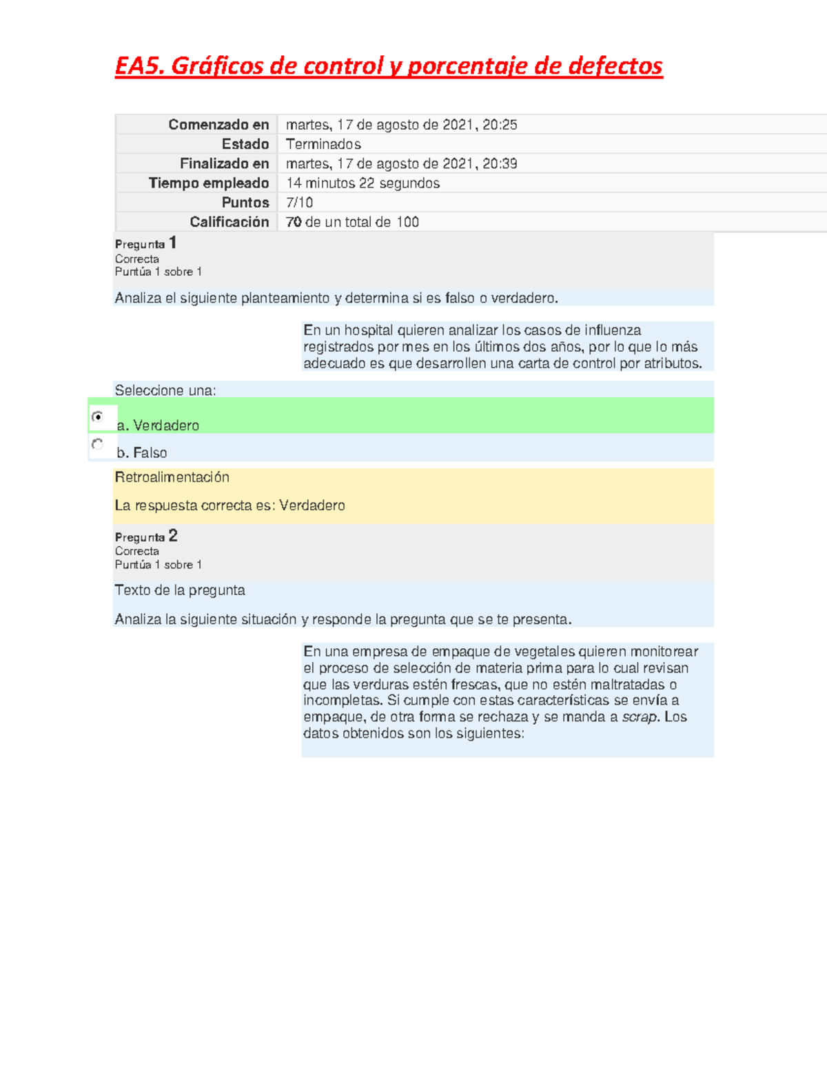 EA5. Gráficos de control y porcentaje de defectos Parte 1 - Comenzado ...
