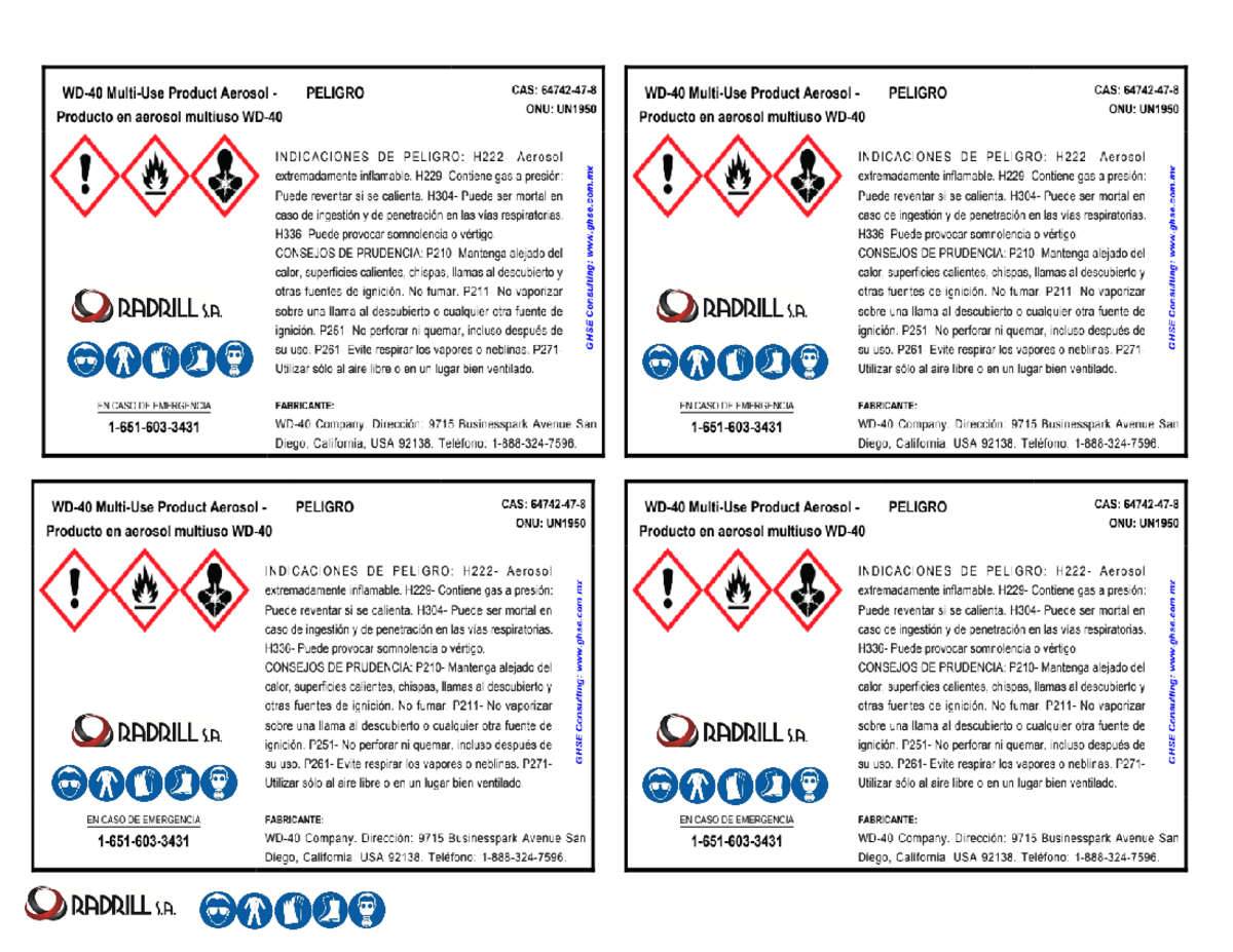 02- Etiqueta WD-40 - Descripción del SGA - Curso - Studocu