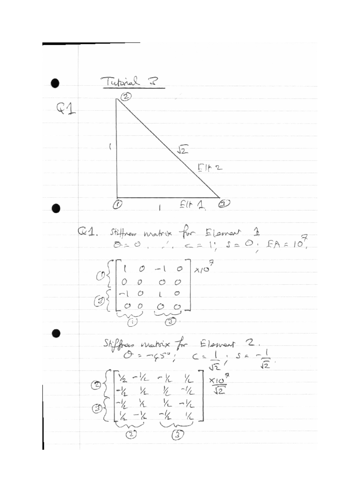 Solutions to Tutorial 3 - \ (D C) ('3 r—l o o 0 0 o o o 2907‘ C) O Vm’i ...