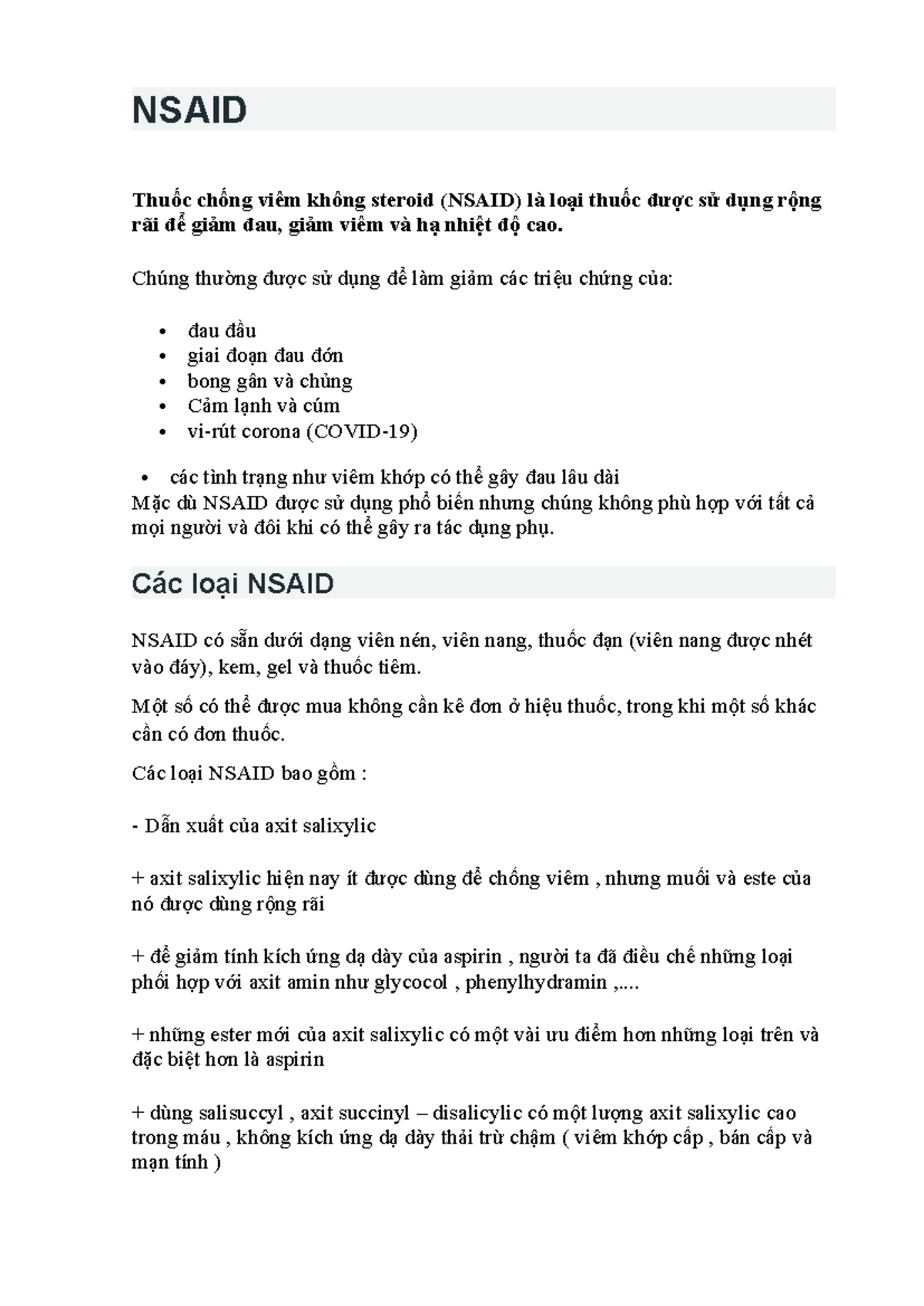 Nsaid - Summary The Art of Debugging with Gdb Ddd and Eclipse - NSAID Thuốc chống viêm không ...