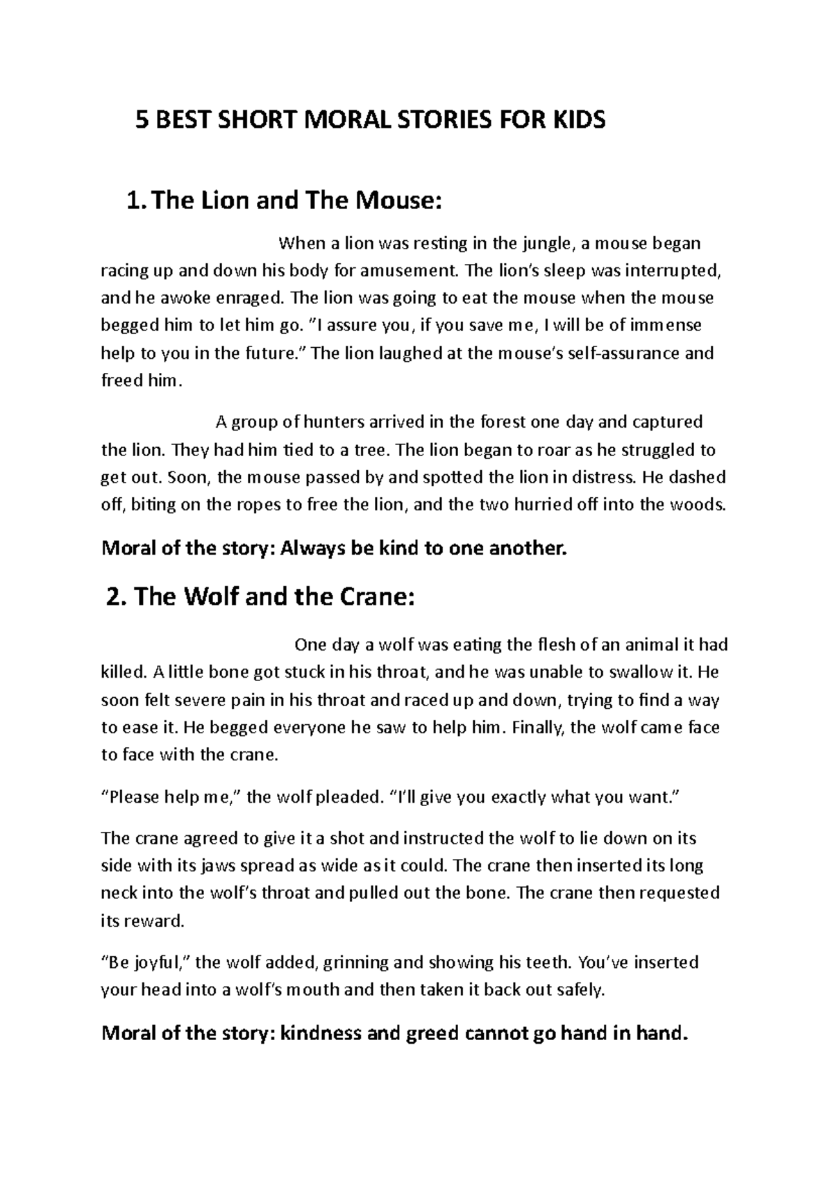 Short Stories For Kids 5 BEST SHORT MORAL STORIES FOR KIDS 1 The short-stories-for-kids-5-best-short-moral-stories-for-kids-1-the