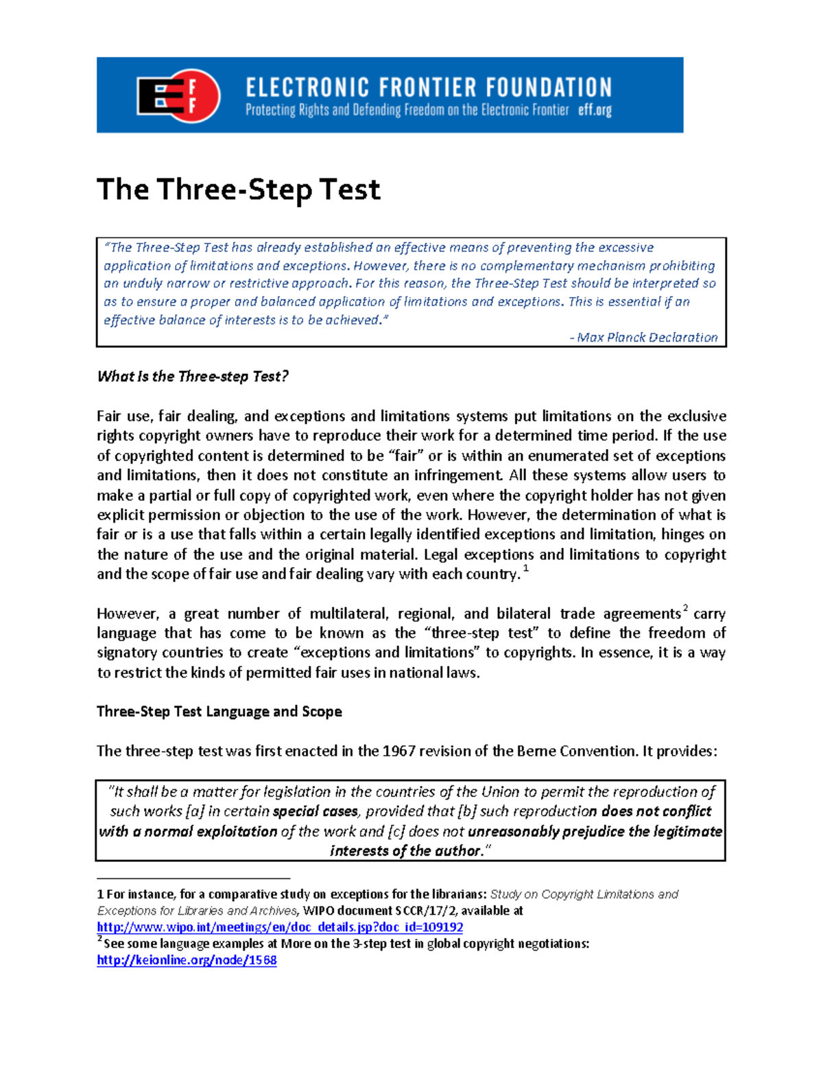 Three-step test fnl - This about the test of limitation in intellectual ...