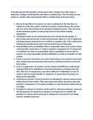 AI Exploration - Studocu