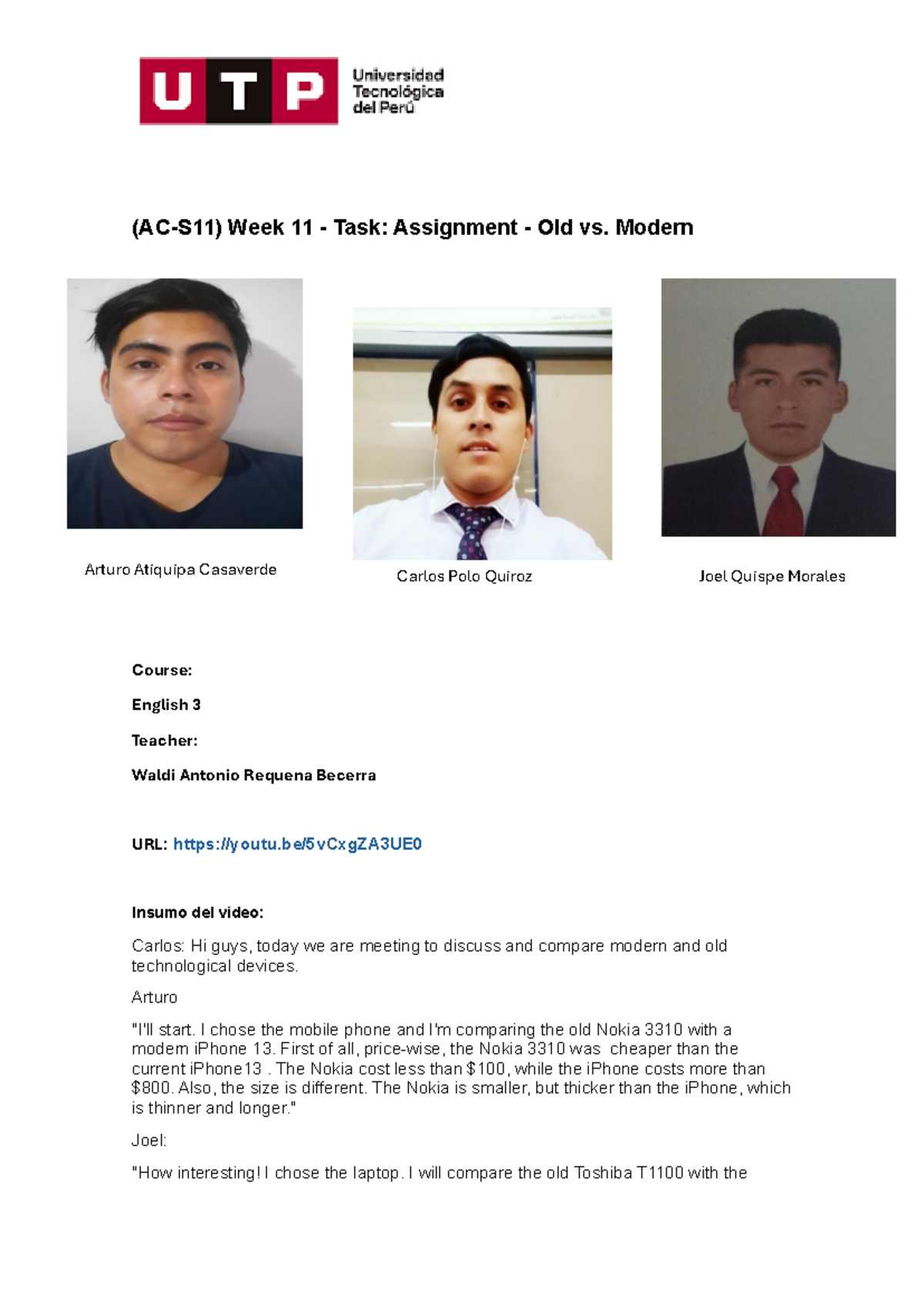 AC-s11 week 11-task assignament- Old vs Modern - (AC-S11) Week 11 - Task: Assignment - Old vs ...