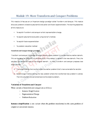 Multistage Graphs and TSP problem - The objectives of this module are ...
