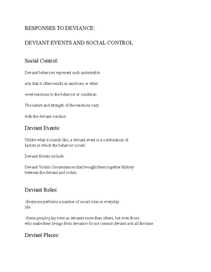 Meaning of deviance- chapter 1 - DEVIANCE CHAPTER 1- •What constitutes ...