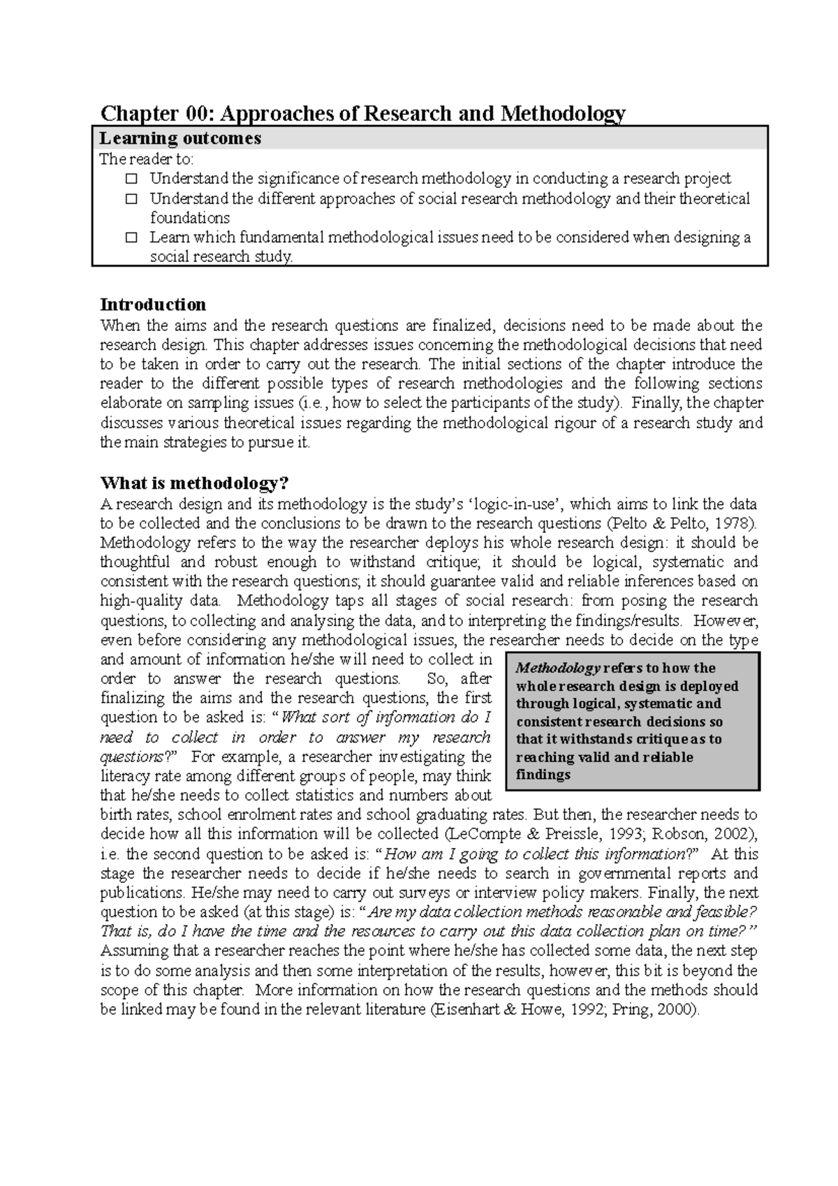 Approaches of research and methodology - RESEARCH METHOD - Studocu