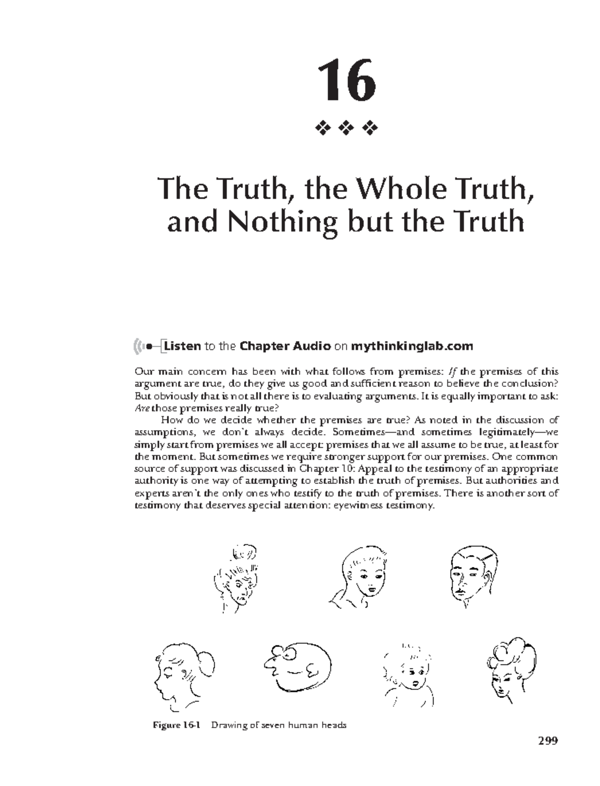 320 - hello - 16 299 Figure 16-1 Drawing of seven human heads The Truth ...