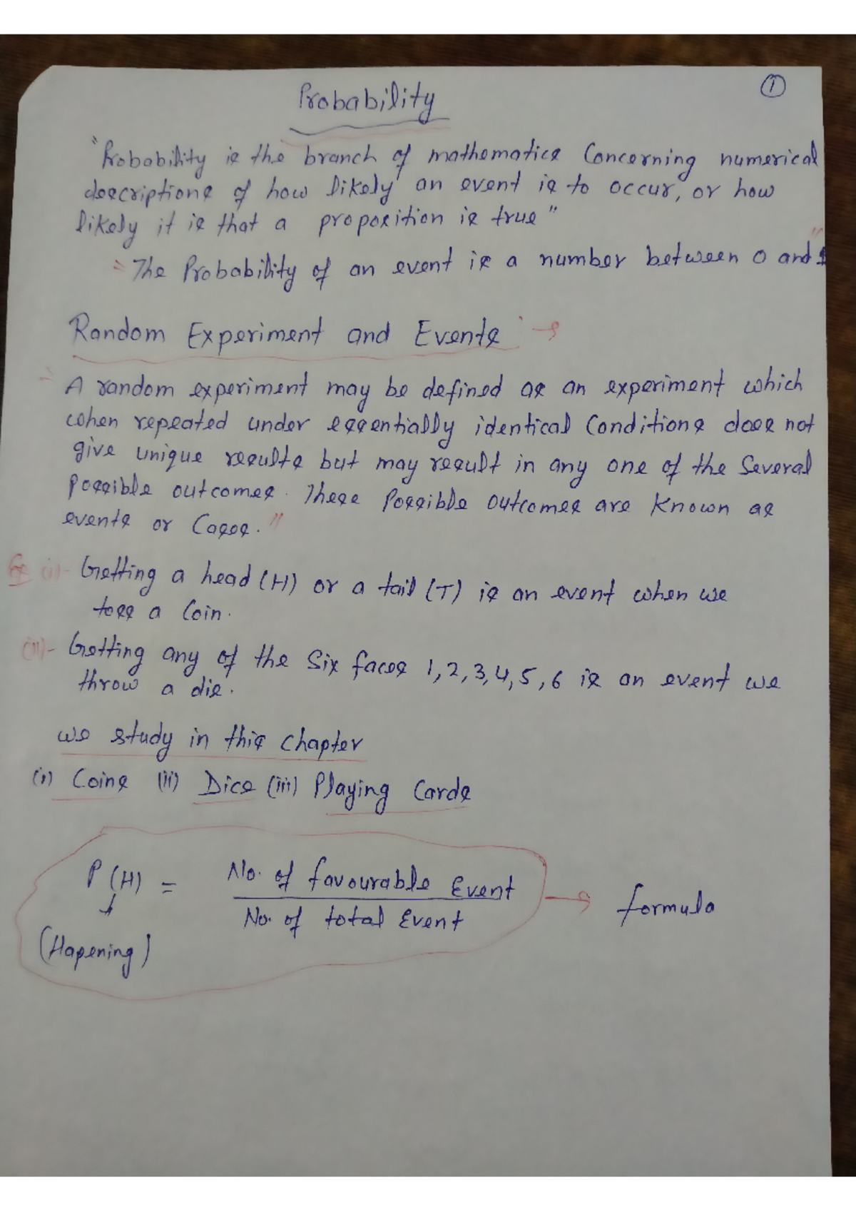 Unit 5 probability, Most important questions and answers - Bachleors of ...