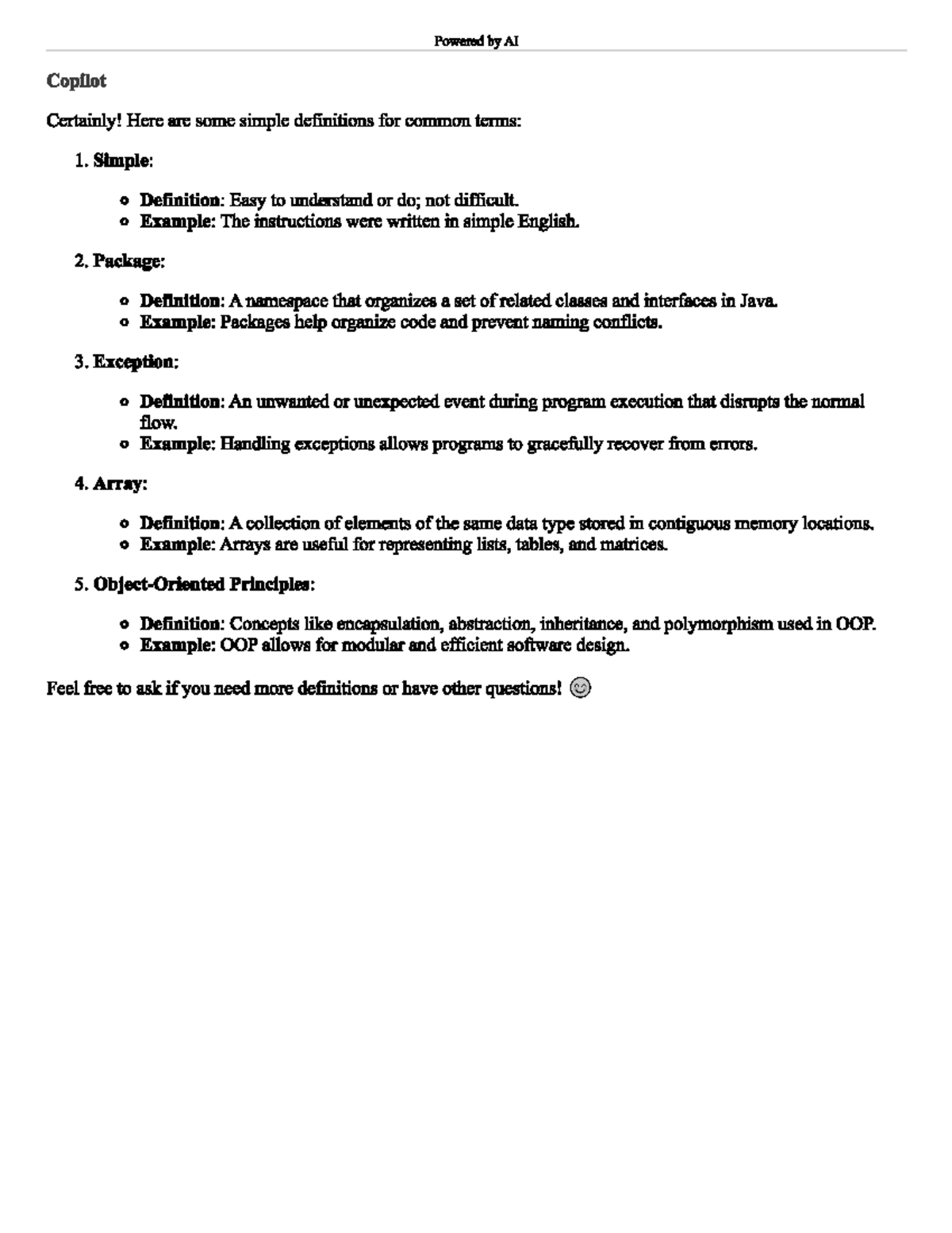Definitions - Summary Computer science - Studocu
