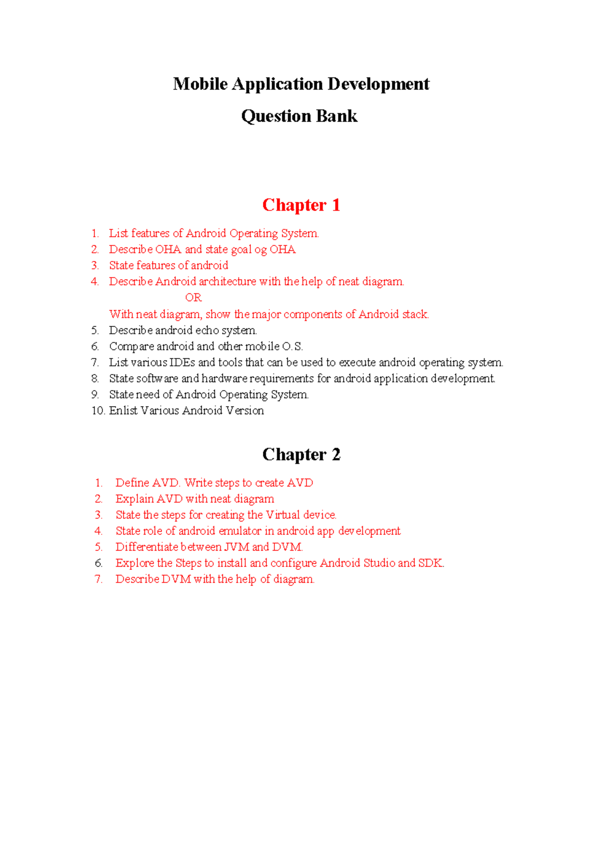 Mad2 - all notes of mat and praticals. - Mobile Application Development ...