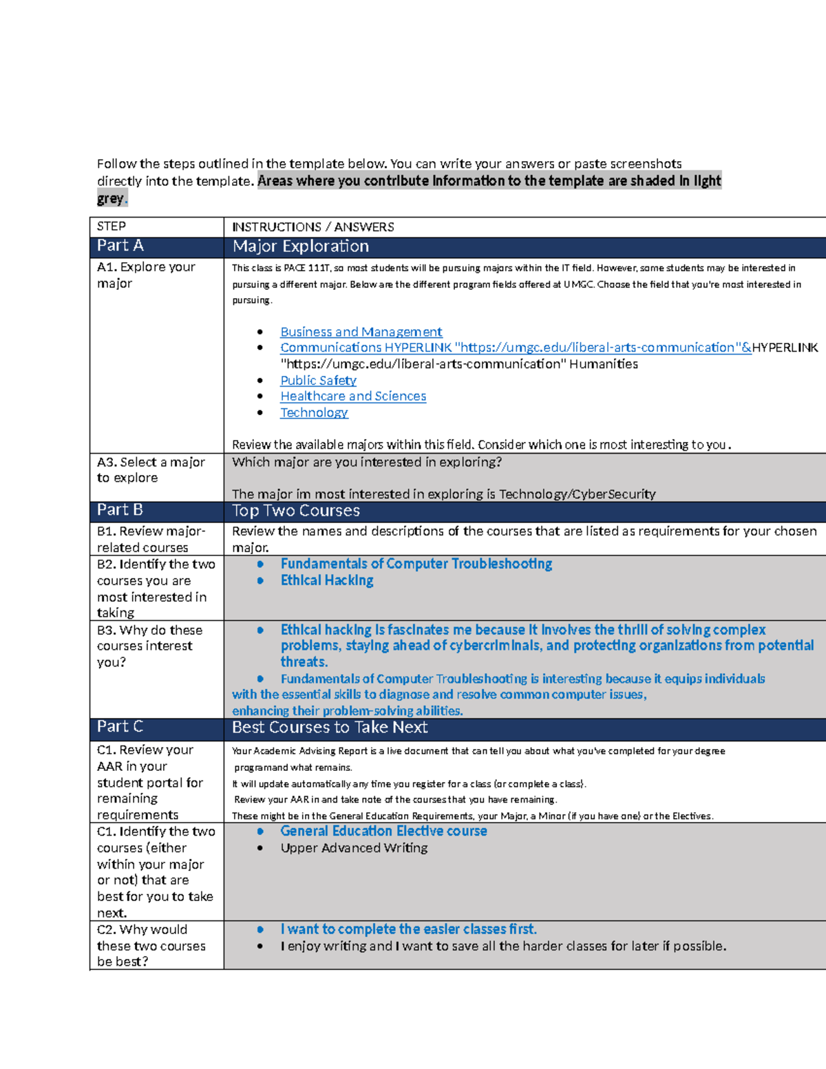Unit 4 Assignment - Follow the steps outlined in the template below. You can write your answers ...