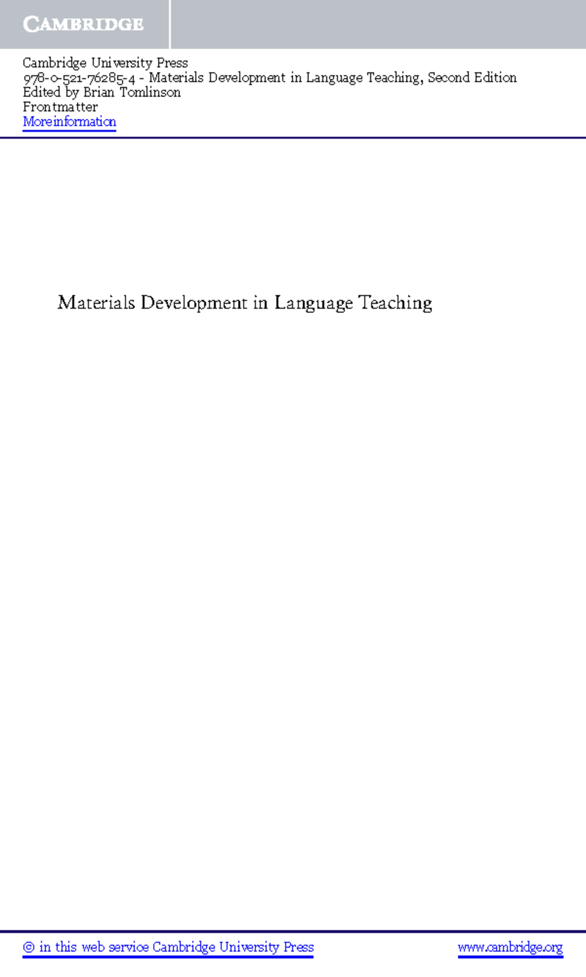 Materials-development-in-language-teaching 2-hardback-frontmatter ...
