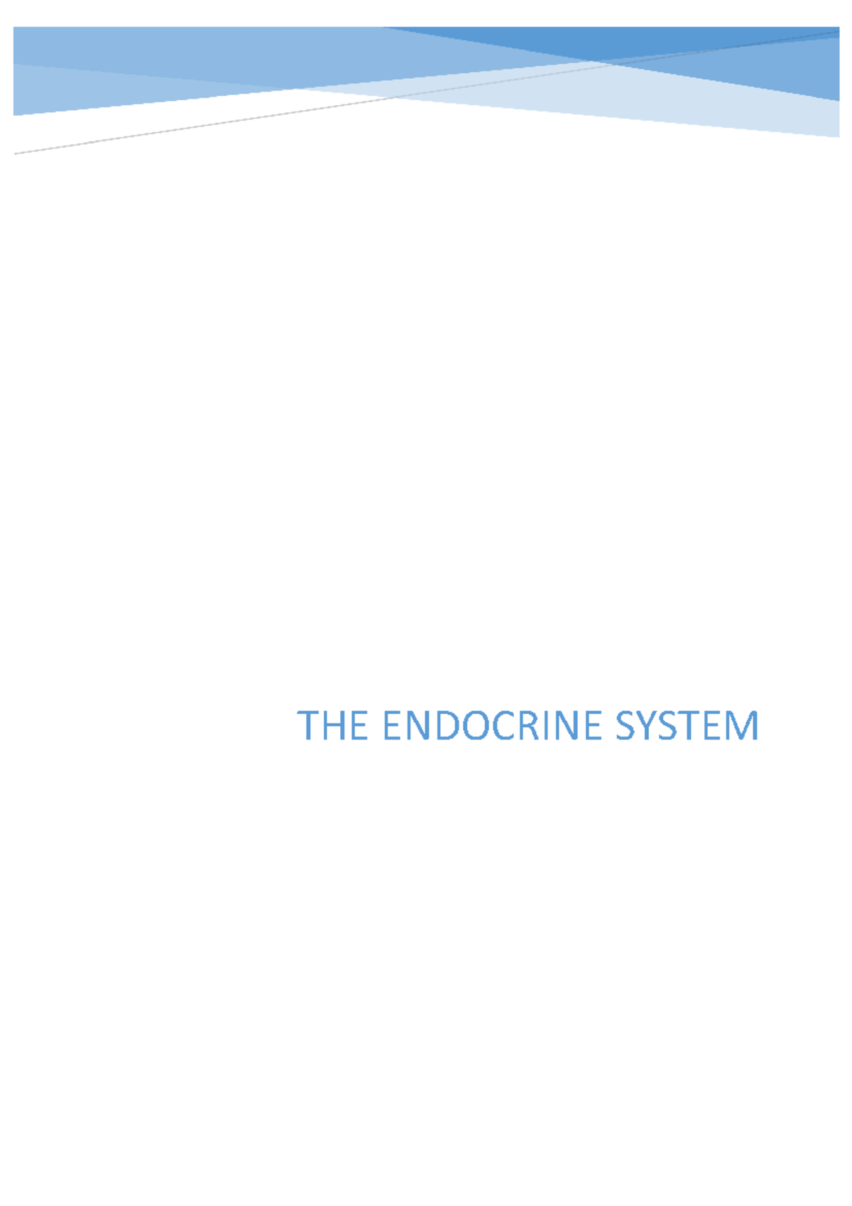 Endocrine System - THE ENDOCRINE SYSTEM Task 1 Part B Rat dissection ...