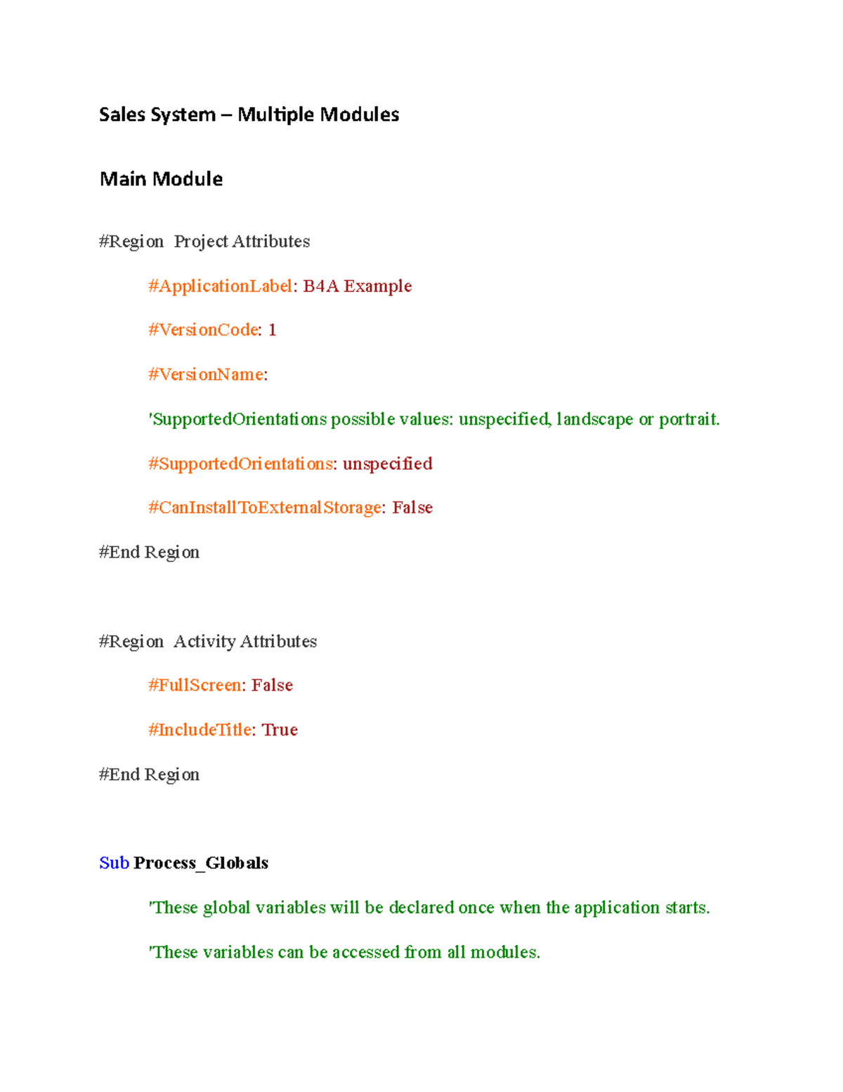 Sales System - Multiple Module - Sales System – Multiple Modules Main ...