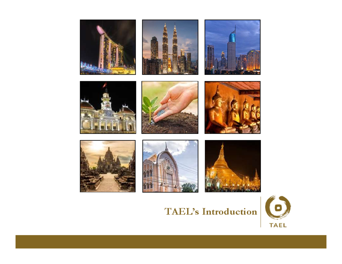 367850842-TAEL-Partners - TAEL’s Introduction Introduction of TAEL ...