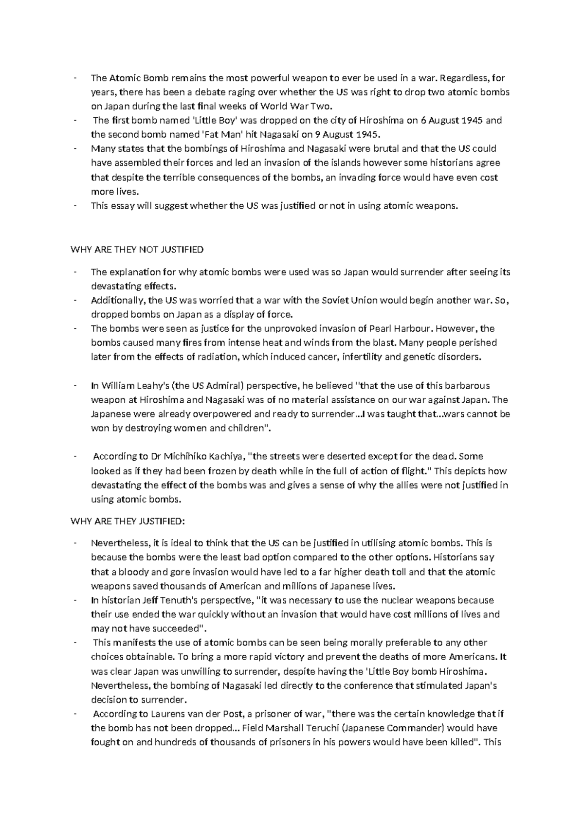 The Atomic Bomb remains as the most powerful weapon to ever be used in ...