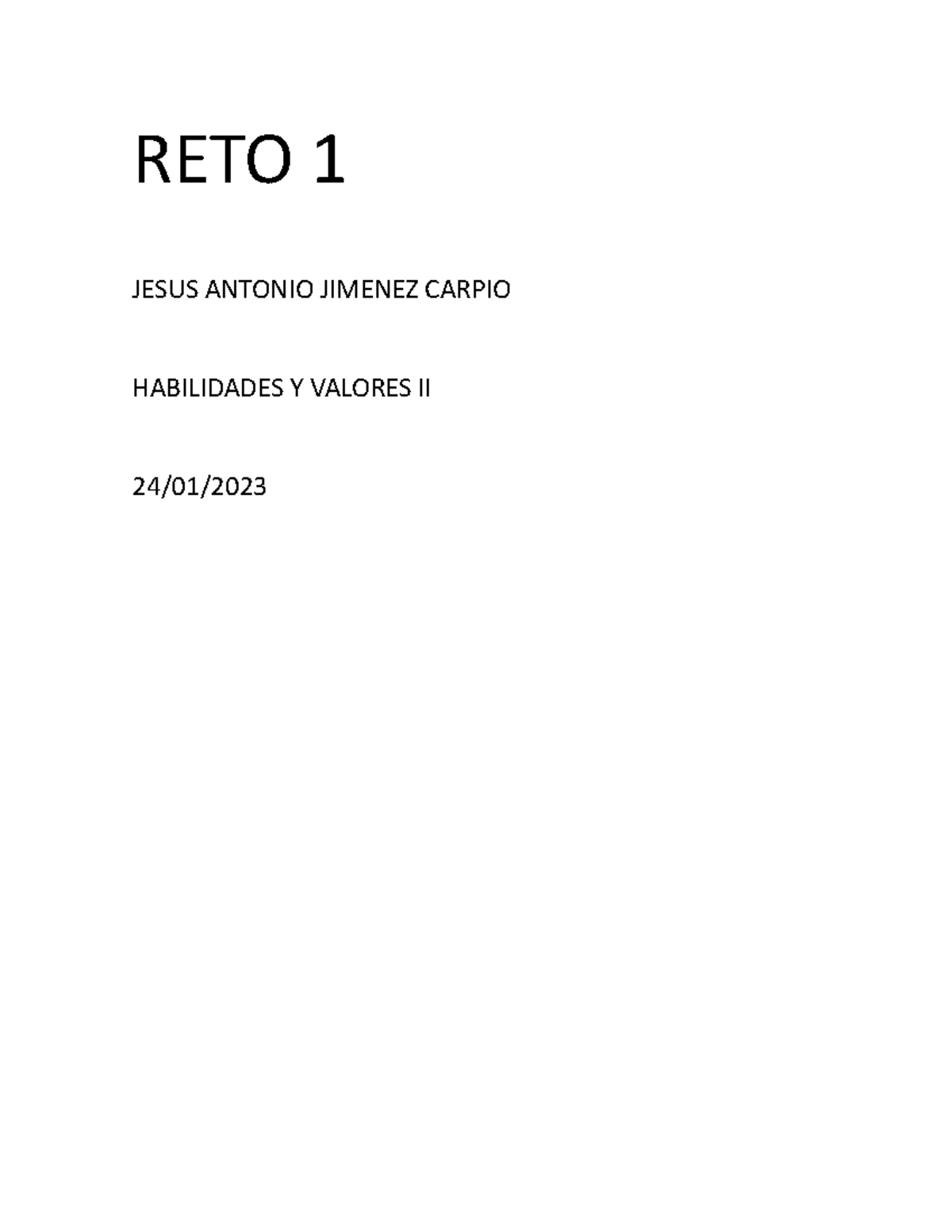 RETO 1 - SON EJERCICIOS QUE ME PIDIERON EN 2DO SEMESTRE - RETO 1 JESUS ...