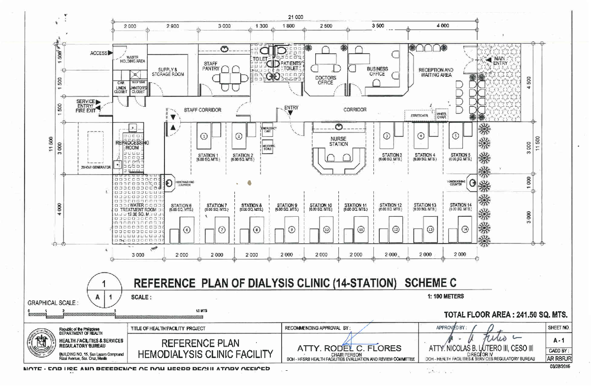 Reference Plan-Dialysis center - Bachelor of Science in Civil ...