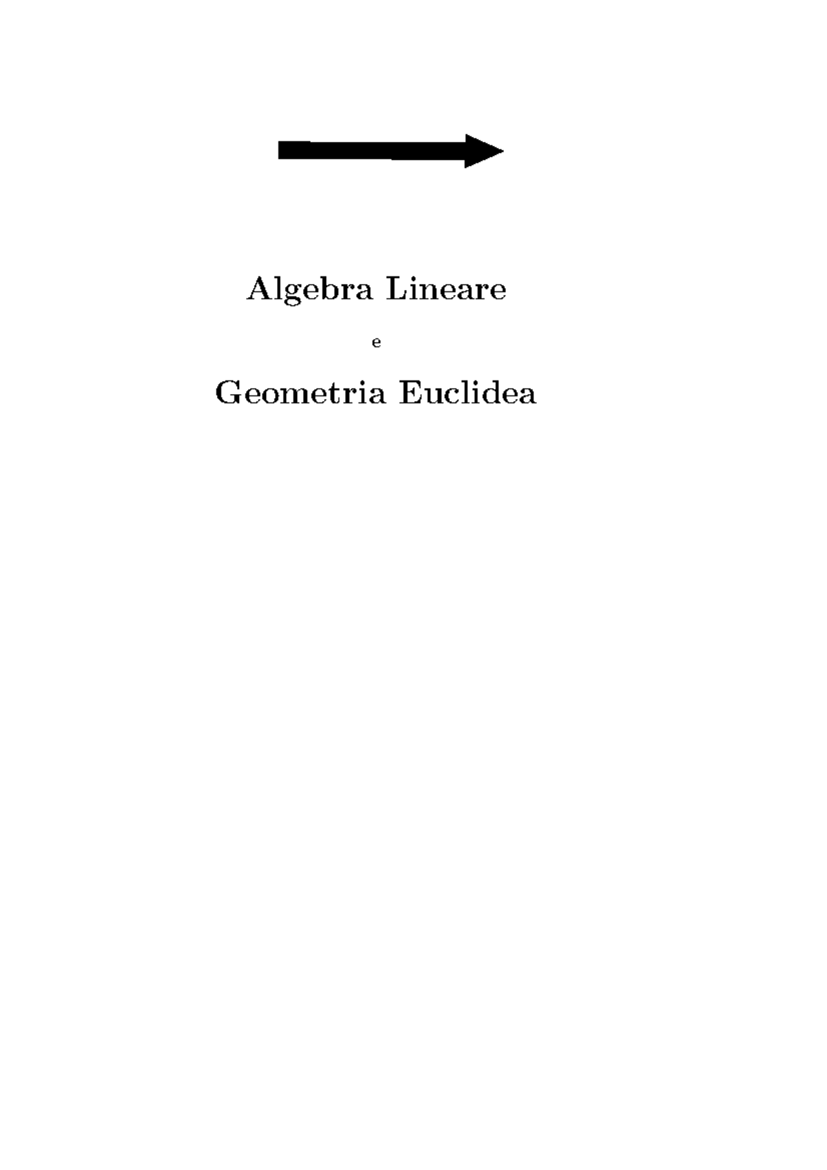 disegno geometria lineare - Giambattista Marini Algebra Lineare e ...