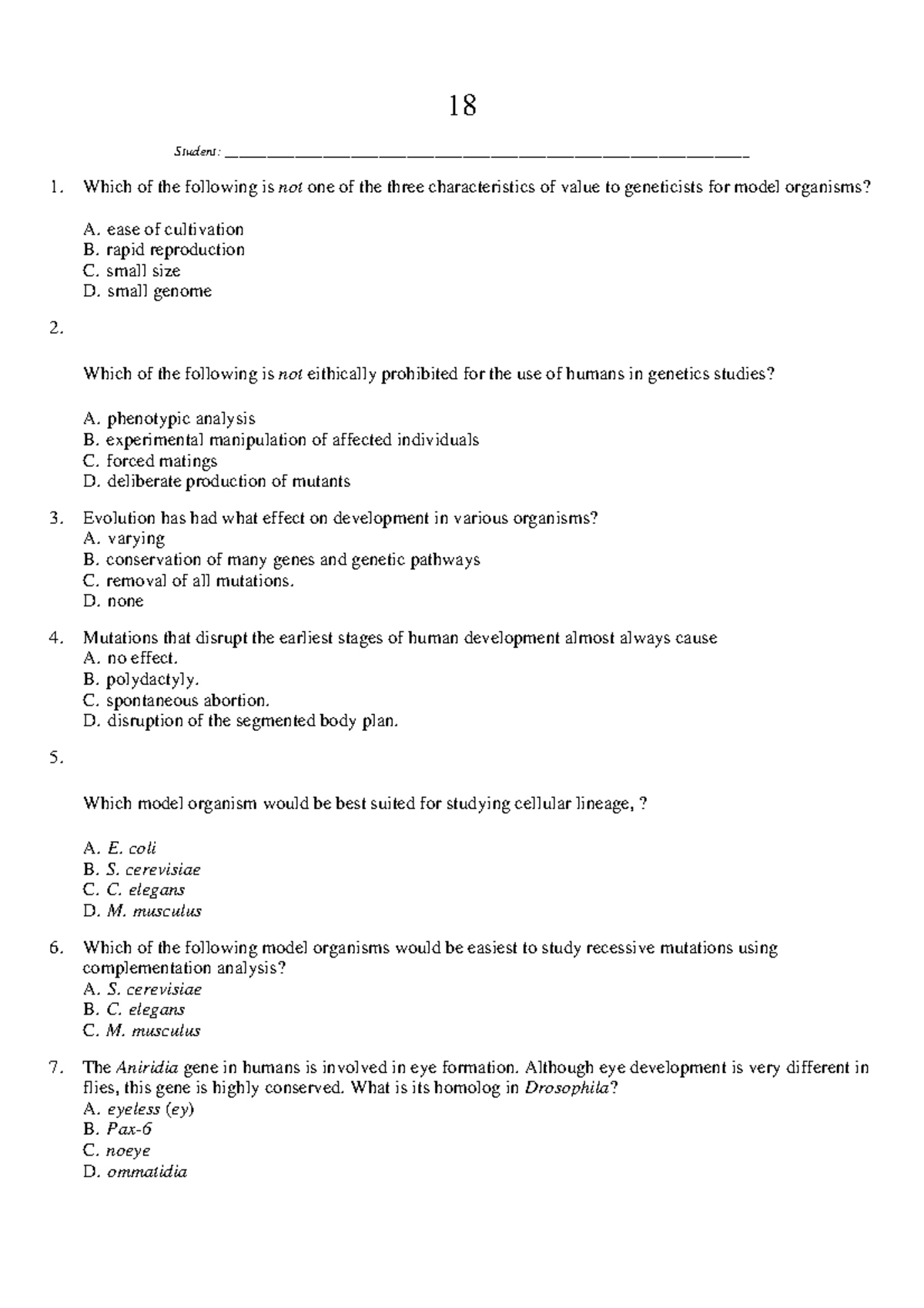 18 - Practice materials and old exam questions for end of chapter - 18 ...