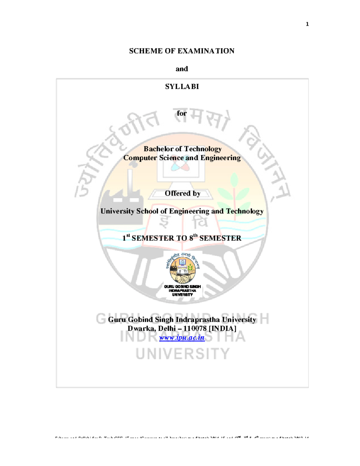 3Final Syllabus-CSE-3rd Semester 4,5,6,7,8 - Scheme and Syllabi for B ...