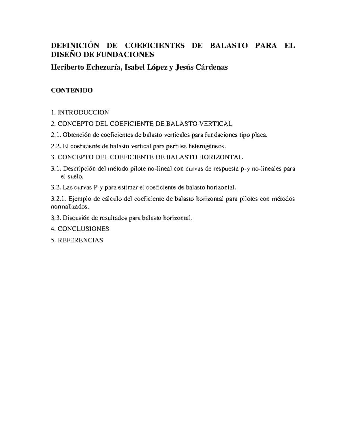 Módulos reacción para el diseño de cimentaciones. - DEFINICIÓN DE ...