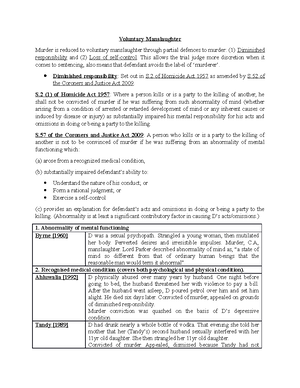 Offences Against the Person Act - ) S OAPA [1861] : Someone who ...