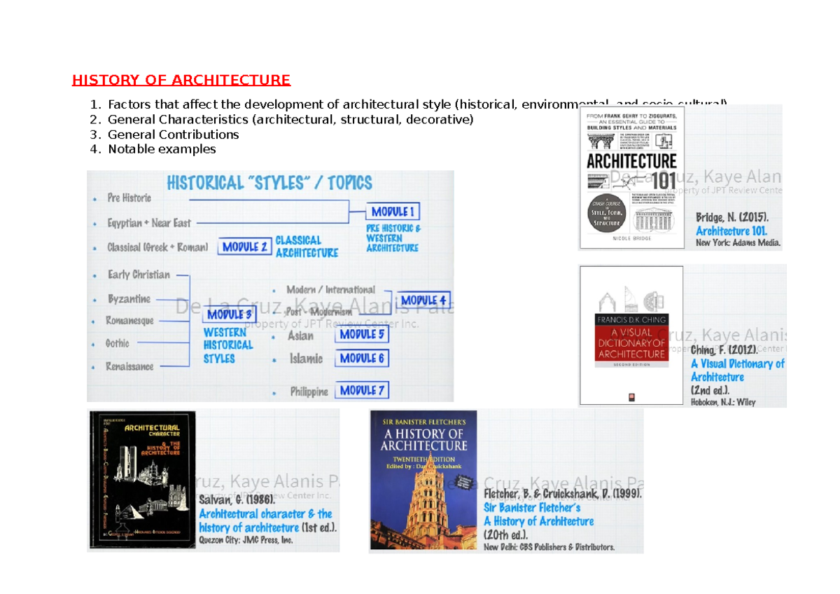 Module 01 - Prehistoric & Ancient ARCH - HISTORY OF ARCHITECTURE 1 ...