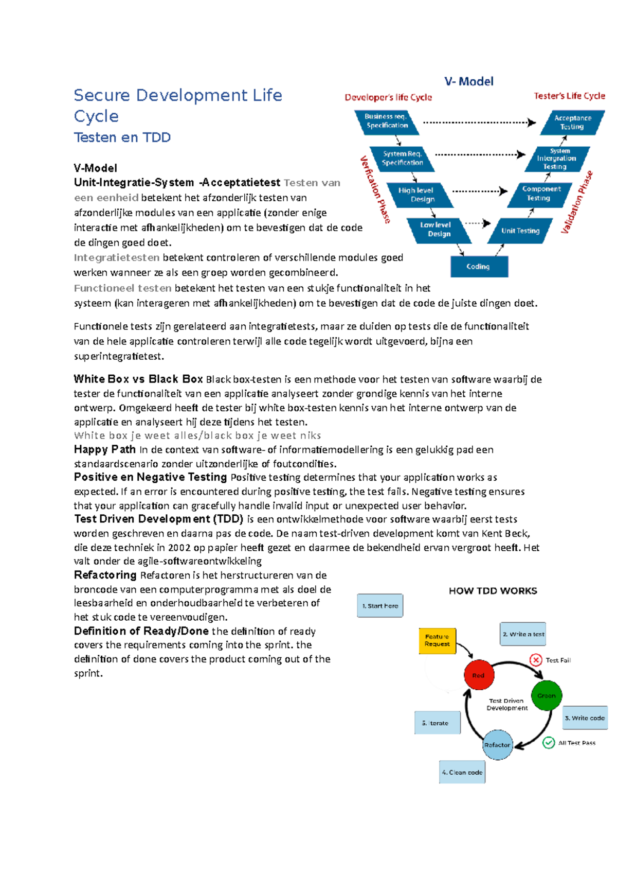 Secuirty 2 - awdwad - Secure Development Life Cycle Testen en TDD V ...