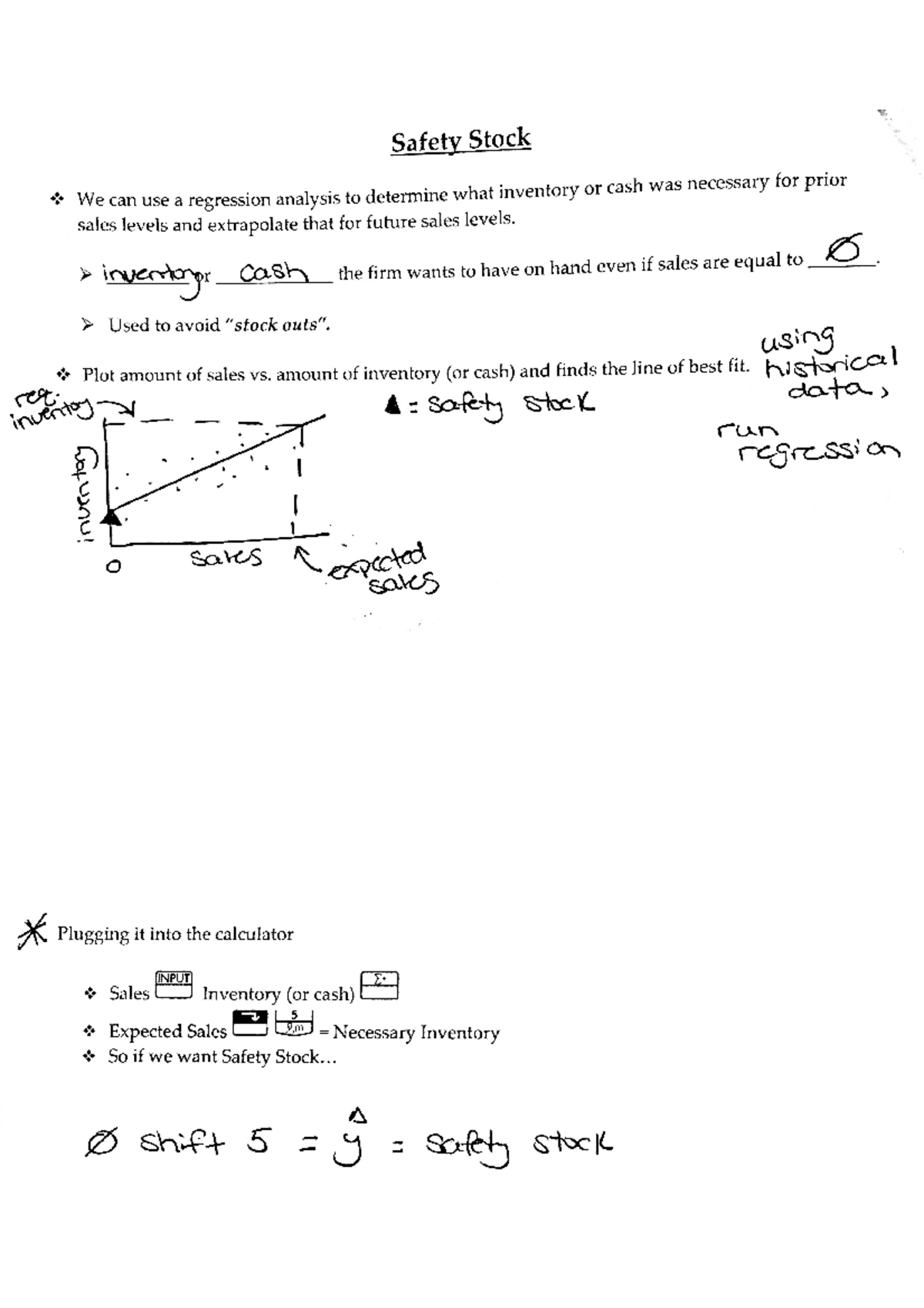 Safety stock - lecture notes with definitions, examples, calculator ...