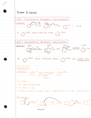 Orgo II Exam 2 Notes - Course taught by Professor Kevin Koh. - CHEM ...