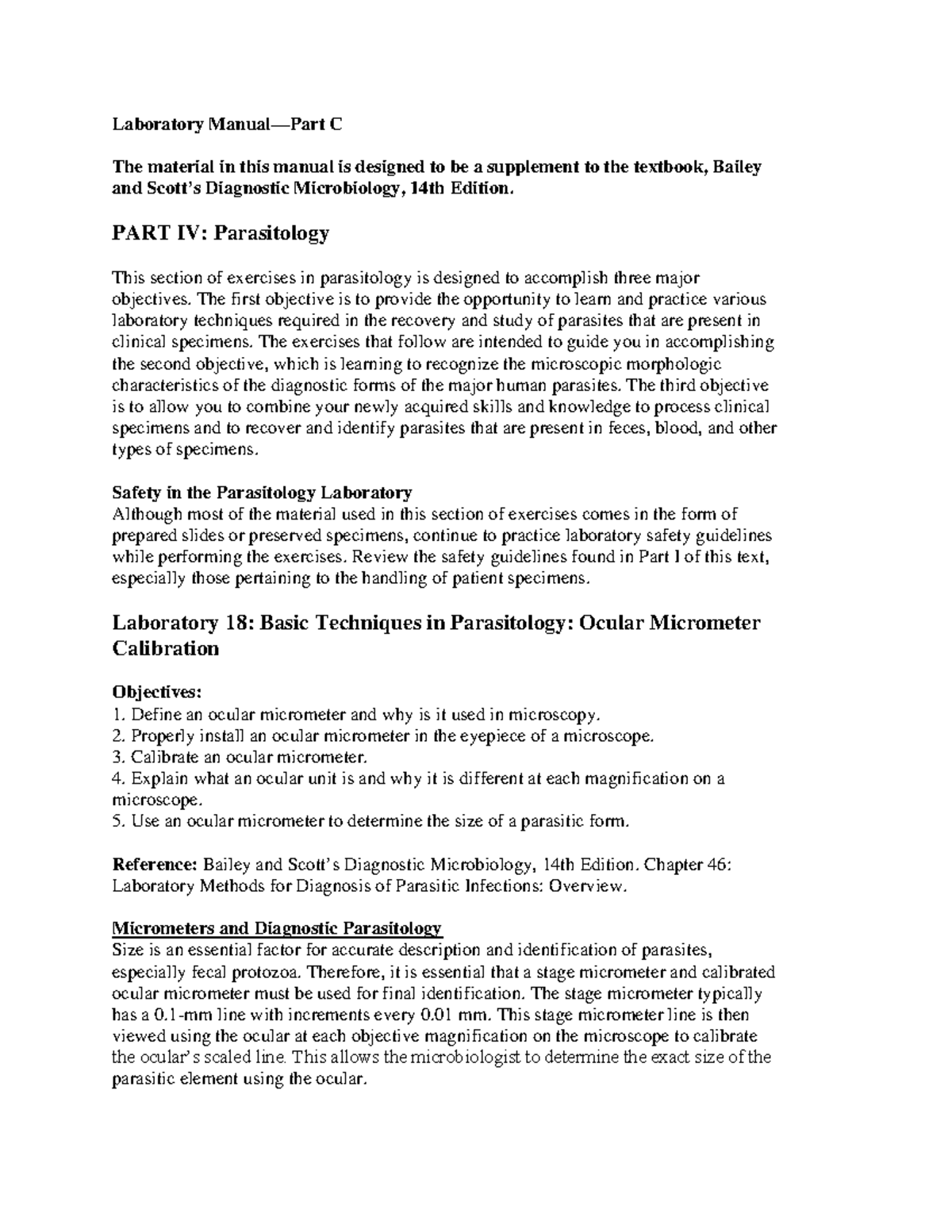 Laboratory Manual Part C - The material in this manual is designed to ...
