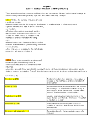 Culture - Chapter 4 - Lecture notes 4 - Culture – Chapter 4 A society’s ...
