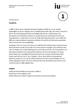 Fallbeispiel 4 - Unterrichtsmaterial - Andreas Bebensee andreas ...