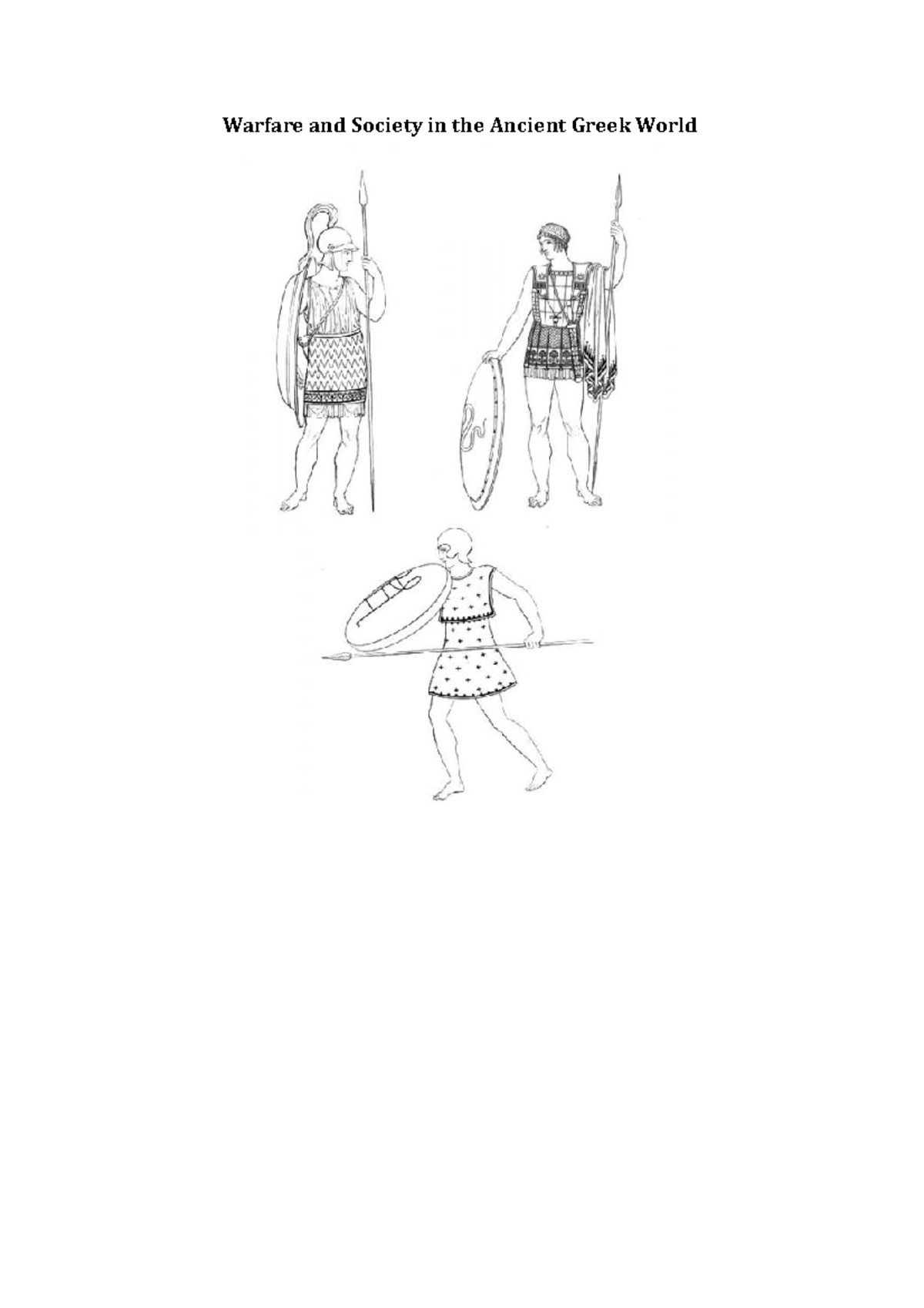 Warfare and society module booklet - Warfare and Society in the Ancient ...