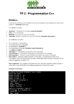 Cours c++ - Programmation Orientée Objet C++ H. EL FAZAZI 2023/ PLAN 2 ...