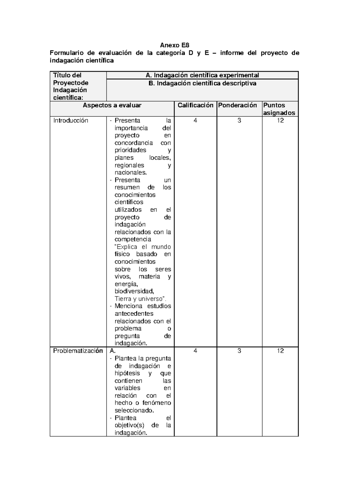 Eureka 2024 - Anexo E8 - INFORMACION - Anexo E 8 Formulario de ...