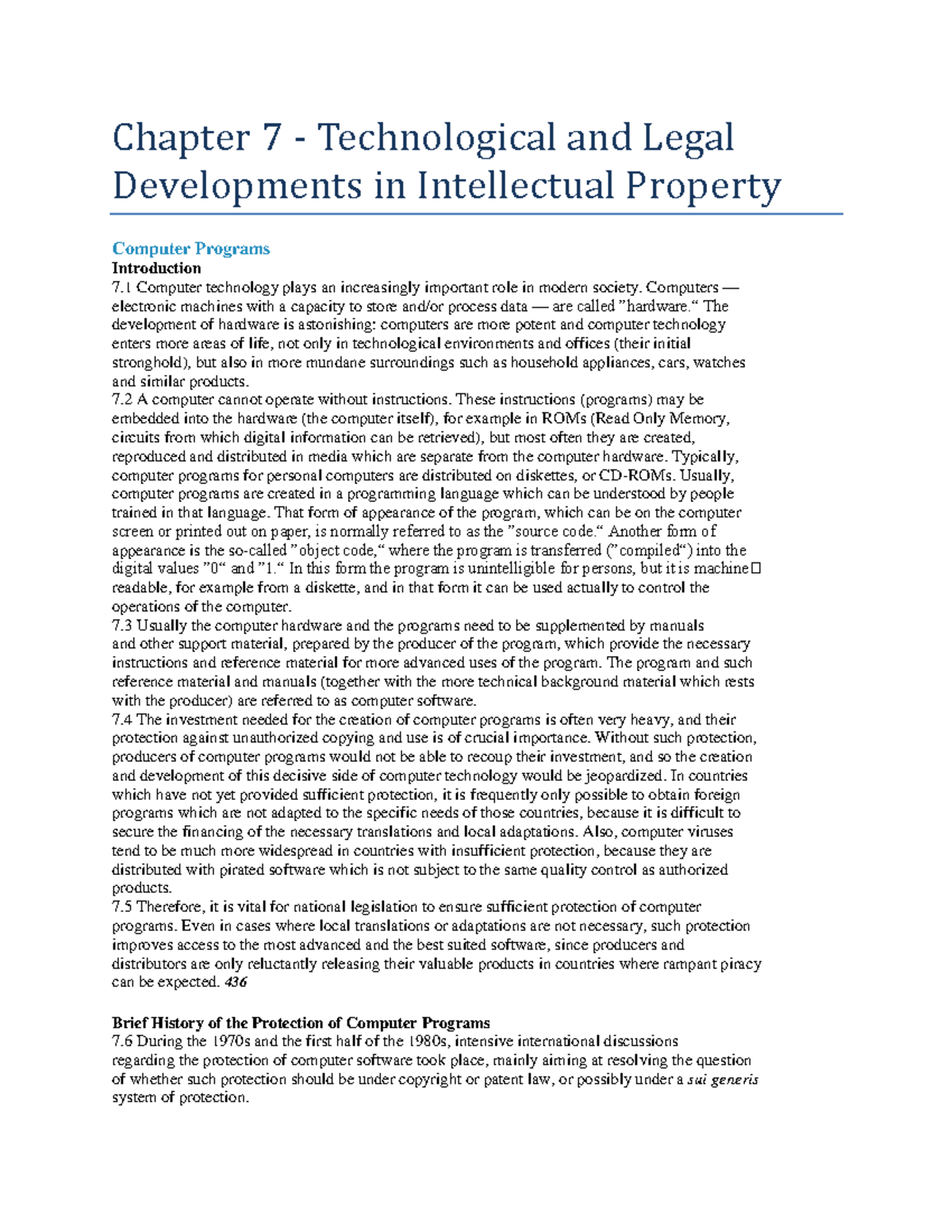 Chapter 7 - Technological and Legal Developments in Intellectual ...
