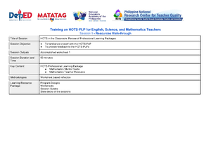 Brigada Eskwela Forms - BRIGADA ESKWELA FORM 1 PHYSICAL FACILITIES ...