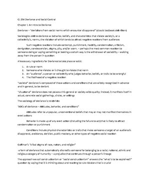 [Solved] Which of the following is true of deviance a Deviant behaviors ...