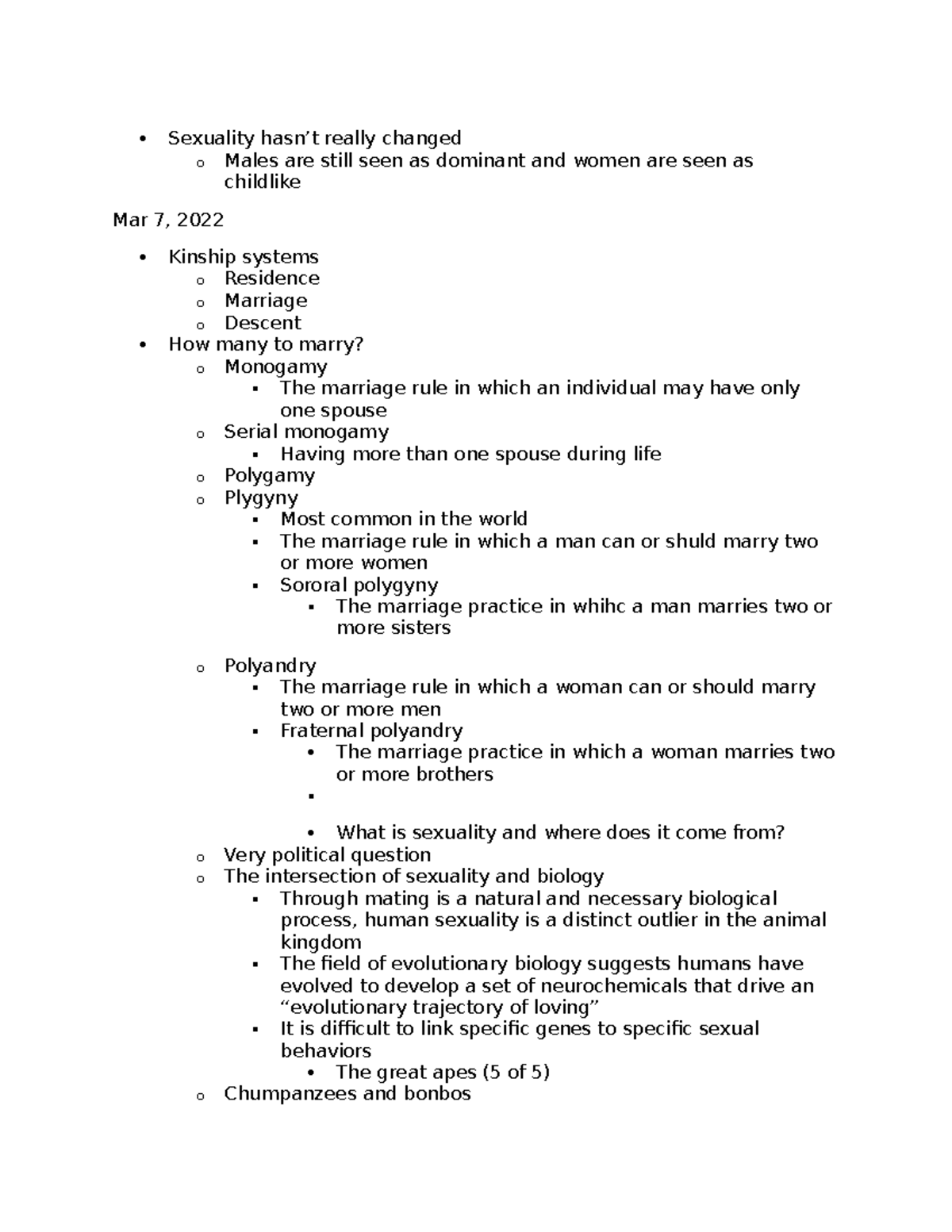 Ant 5 - ant lecture notes - ANT 150 - UD - Studocu