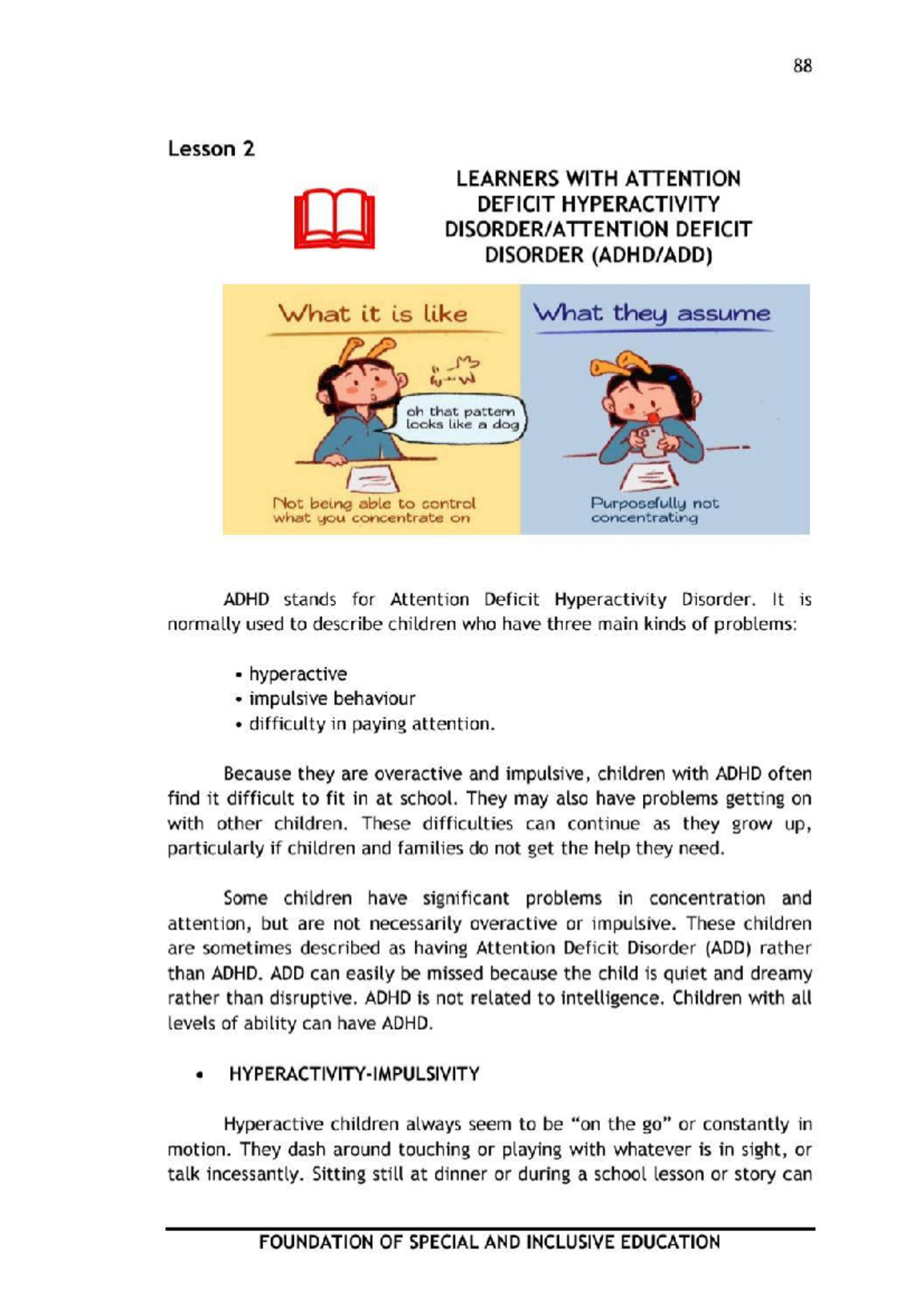 EDUC 102 M3L2 - Foundation of Special and Inckusive Education - BSEd Basic English - Studocu