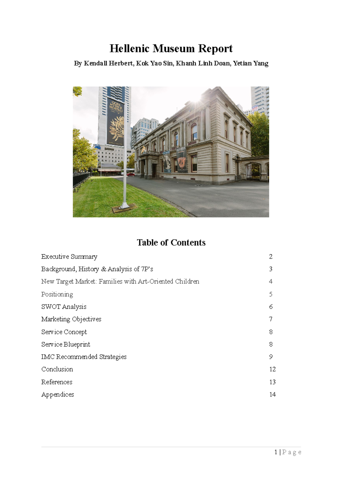 Hellenic Museum Final Report - Hellenic Museum Report By Kendall ...