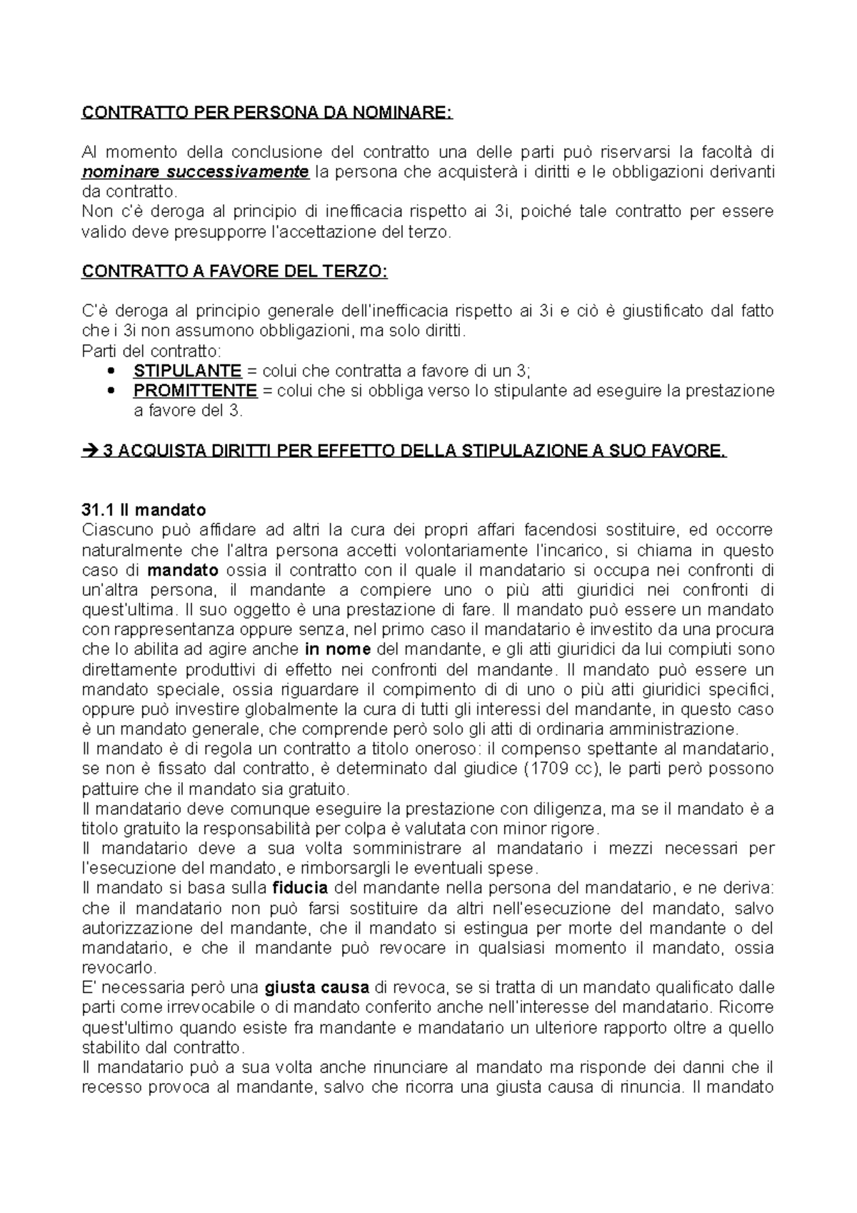 Contratto PER Persona DA Nominare - CONTRATTO PER PERSONA DA NOMINARE ...