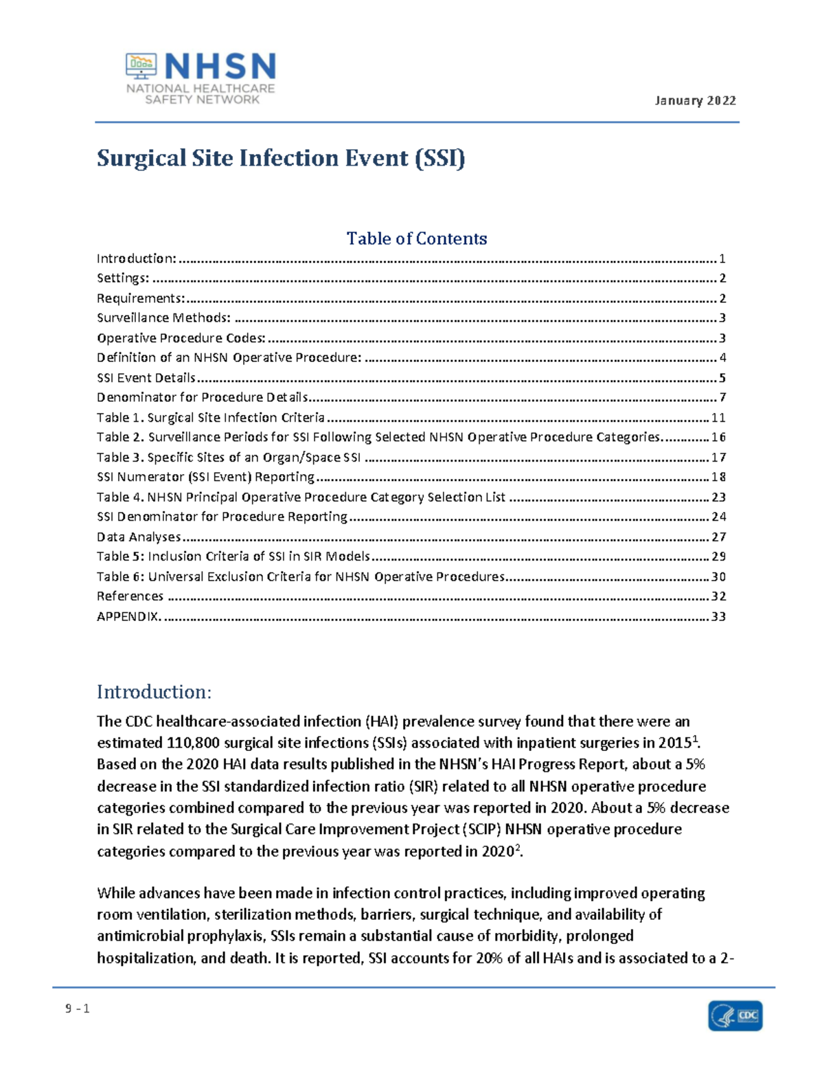 14. Surgical Site Infection Event Author Centers for Disease Control ...
