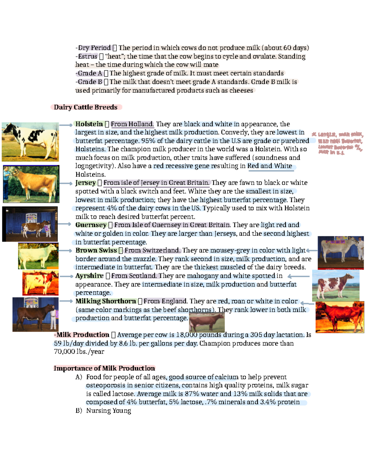 Horses Sheep Cattle Swine Lecture 4 -Dry Period The period in which ...