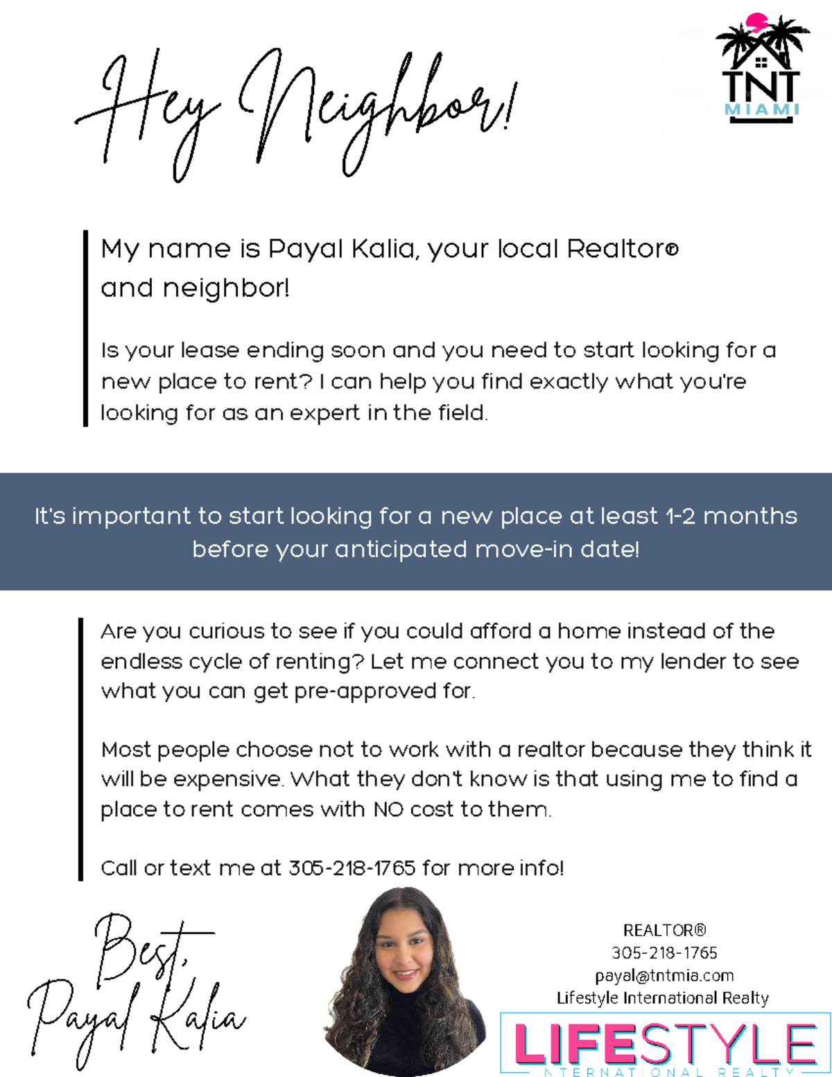 Rental Flyer - Hey Neighbor! It's important to start looking for a new ...