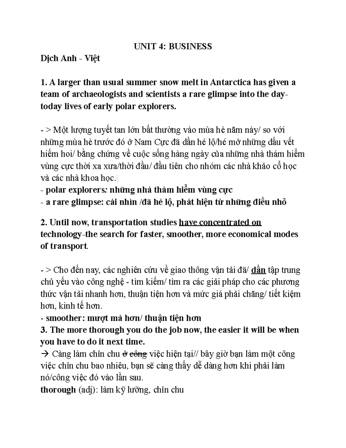 UNIT 4 translation - UNIT 4: BUSINESS Dịch Anh - Việt A larger than ...