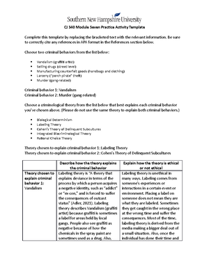 CJ-340- 3-1 Activity - CJ 340 Module Three Practice Activity ...